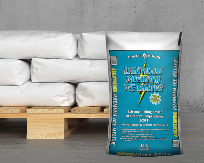 Lightning Premium Ice Melter - 1 Pallet of 49 bags for sale | Ninja De-Icer